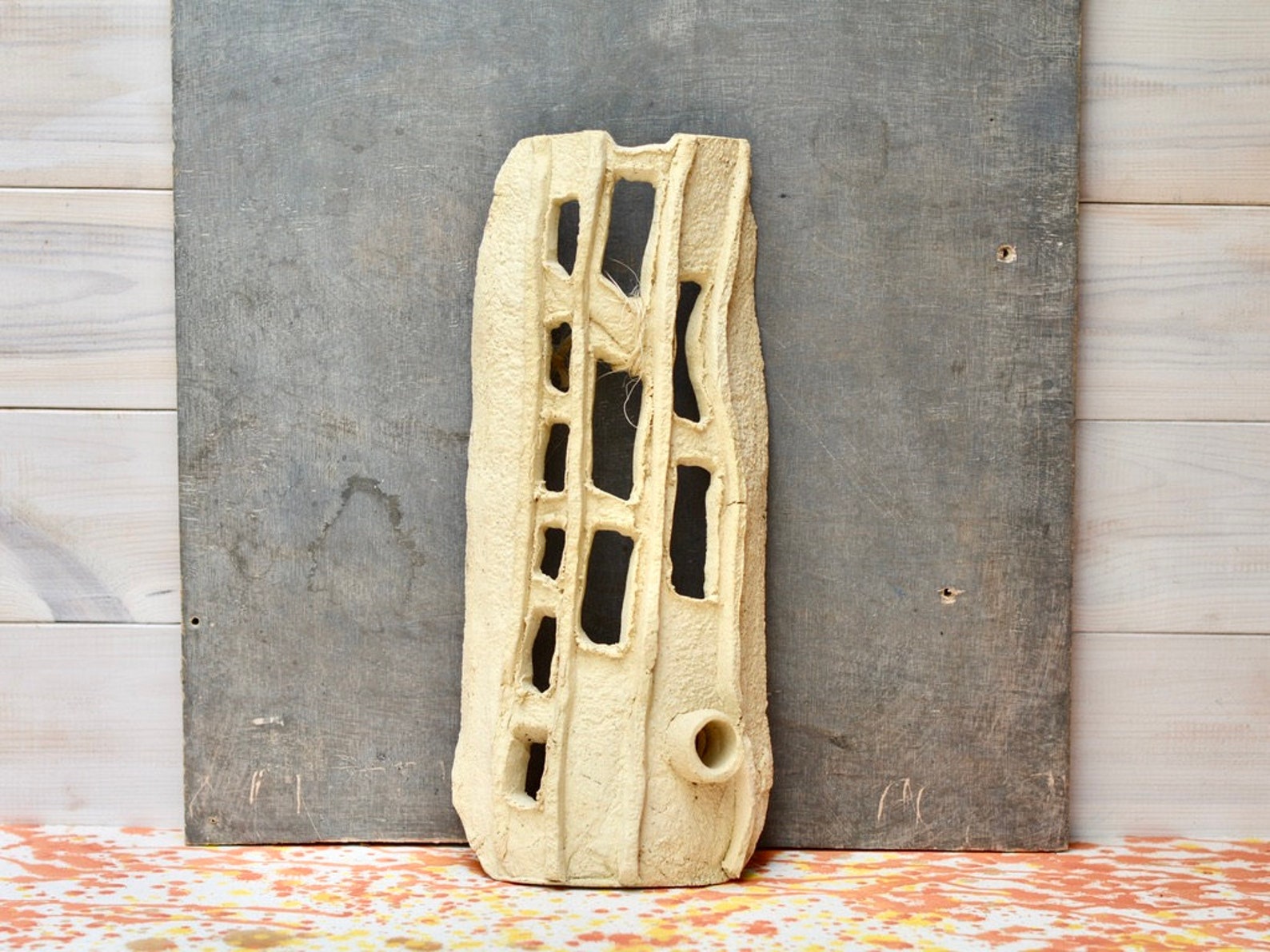 Minimalist Tree Trunk Ceramic Sculpture Organic Wall Art | Etsy