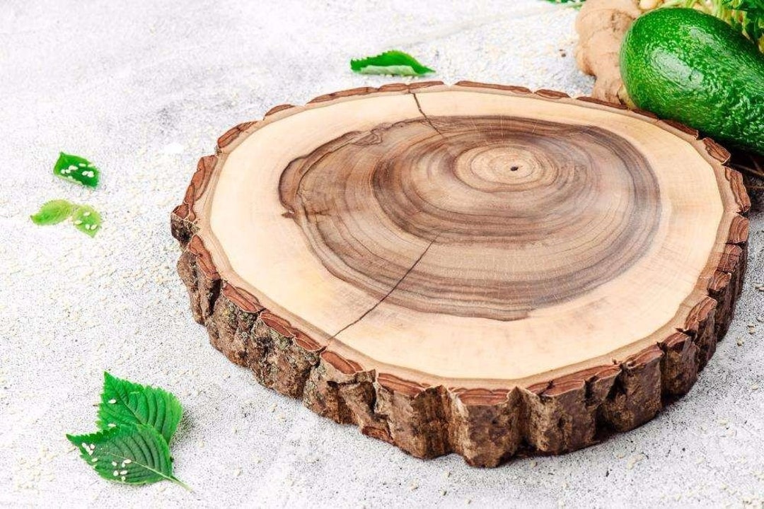 Walnut Wood Slice. Presentation Platter/food Photo Background - Etsy