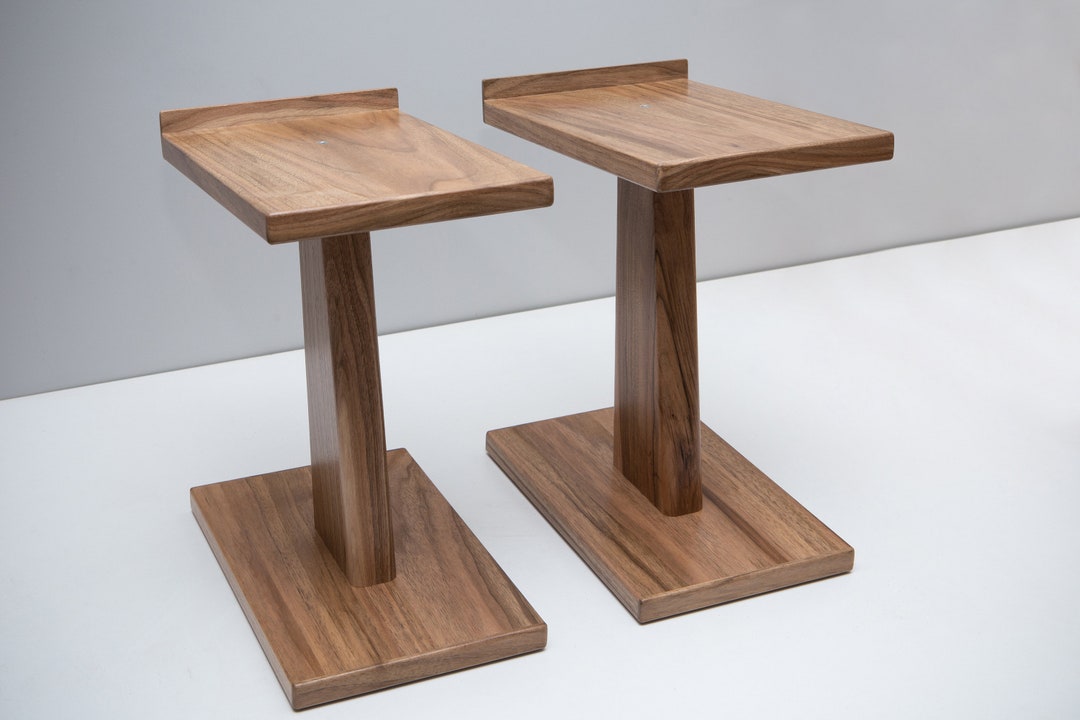 Speaker Stands: Enhance Your Sound System With Natural Walnut Wood ...