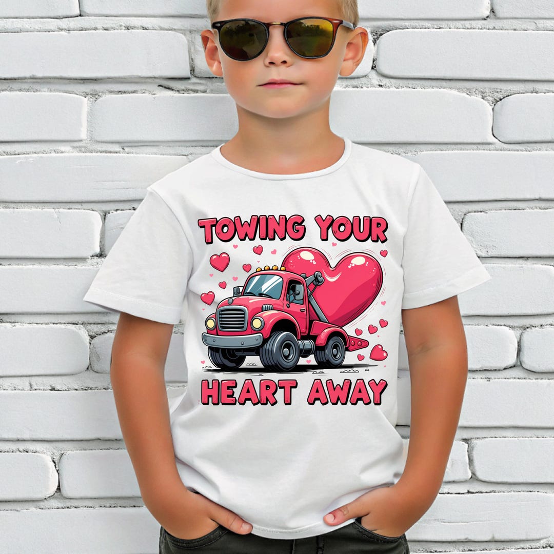 Towing Your Heart Away PNG, Valentine Tow Truck Sublimation Design ...