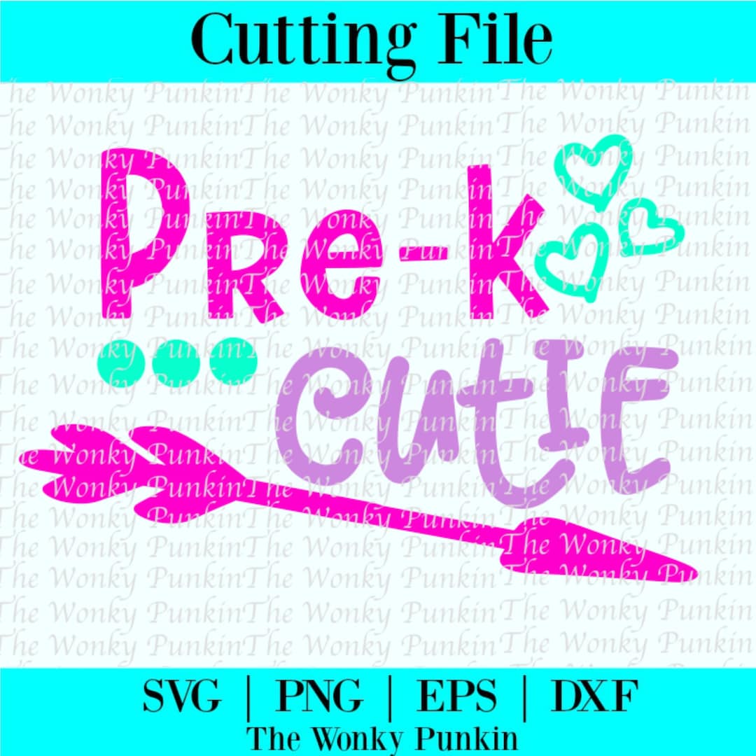 Pre-k Cutie Pre-k Cutie SVG Cutie Design Preschool - Etsy