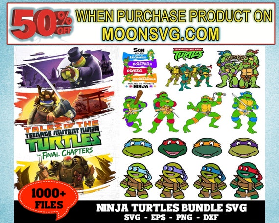 1000 Files Ninja Turtles Svg Bundle Ninja Turtles Svg Ninja | Etsy