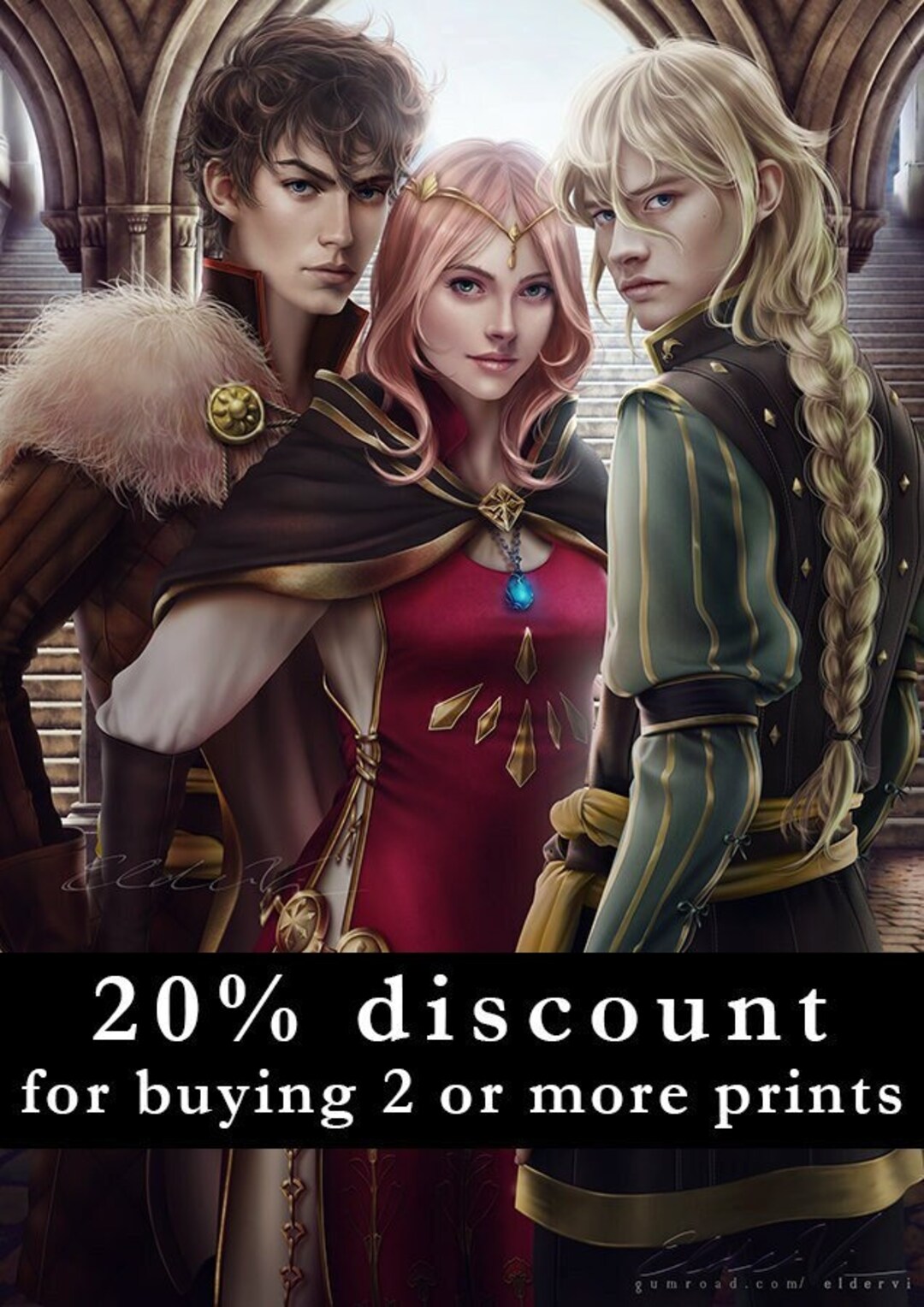 Triangle Strategy Poster | Serenoa Frederica Roland Art Print - Etsy