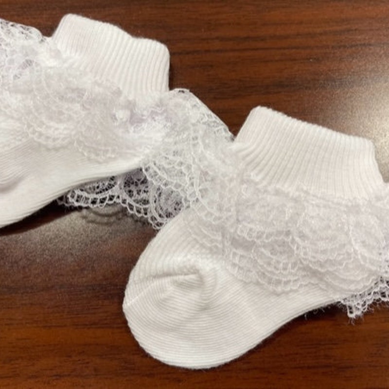 White Lace Socks - Etsy