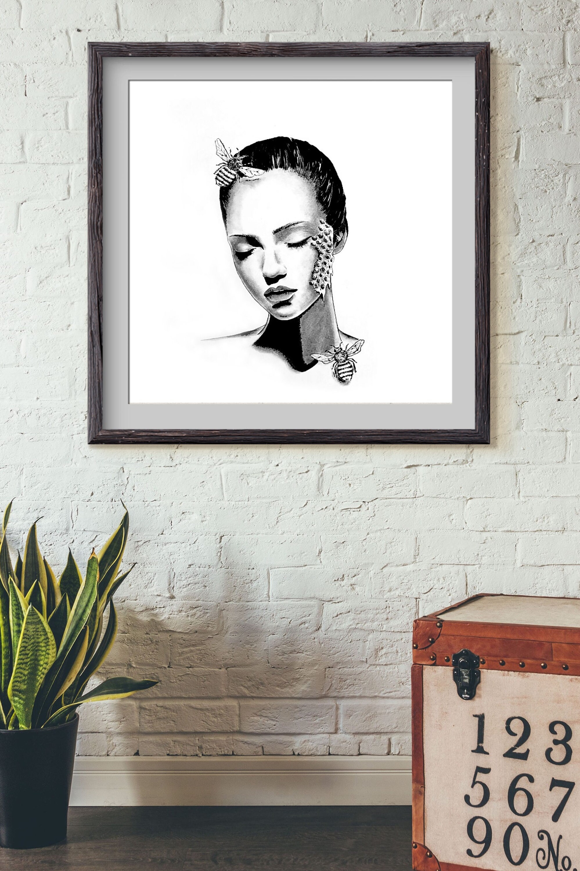 Lady Bee, Original Artwork by Heidi Ruckman, Fine Art Print - Etsy