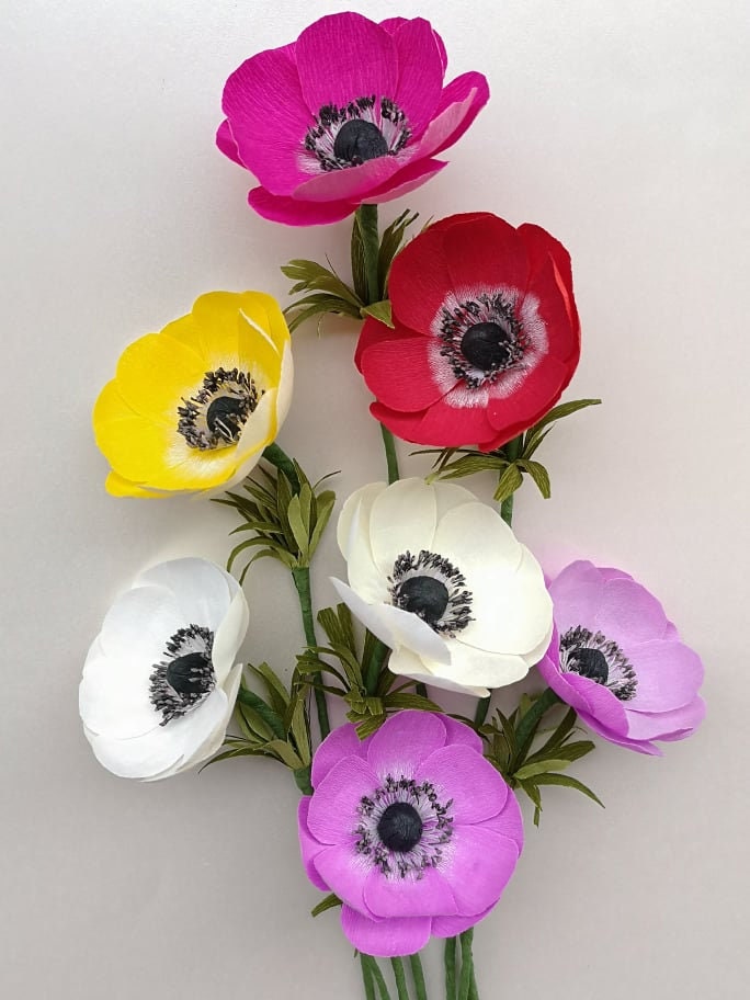 Paper Anemone Home and Event Decoration - Etsy
