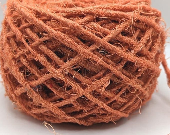 Recycled Linen Yarn: Hand Spun, Coarse Texture (5 Meter) - Etsy