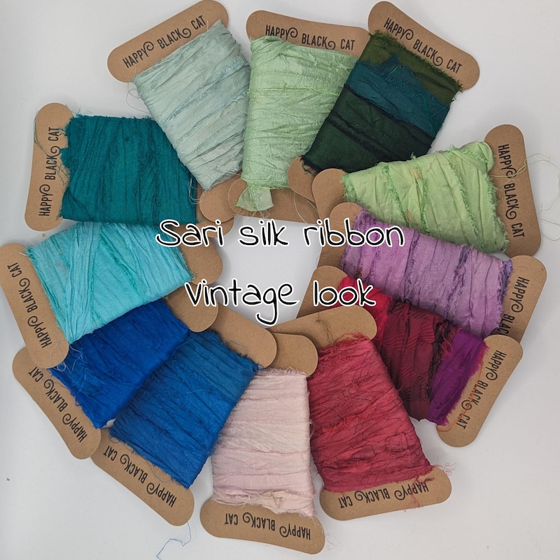 Silk Ribbon Swatches - Etsy UK