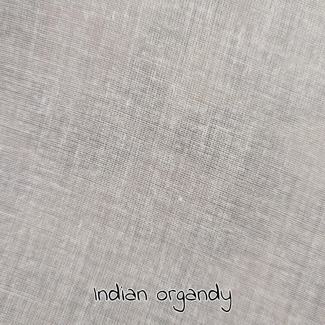 INDIAN ORGANDY, With Recycled and Reclaimed Cotton, Organdy Fabric. A4 ...