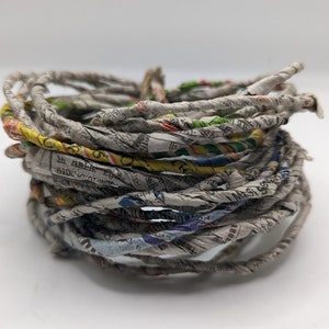 TWISTED NEWSPAPER Yarn: Chunky Recyclable PAPER Fiber - Etsy
