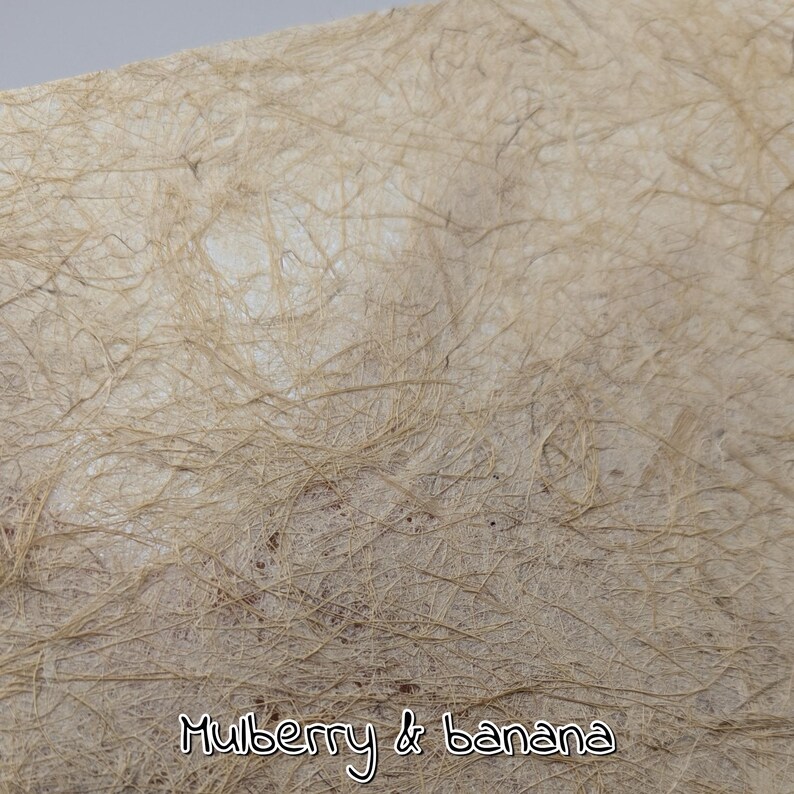 MULBERRY & BANANA Fiber Paper:handmade Textured A4 Scrapbook Paper - Etsy
