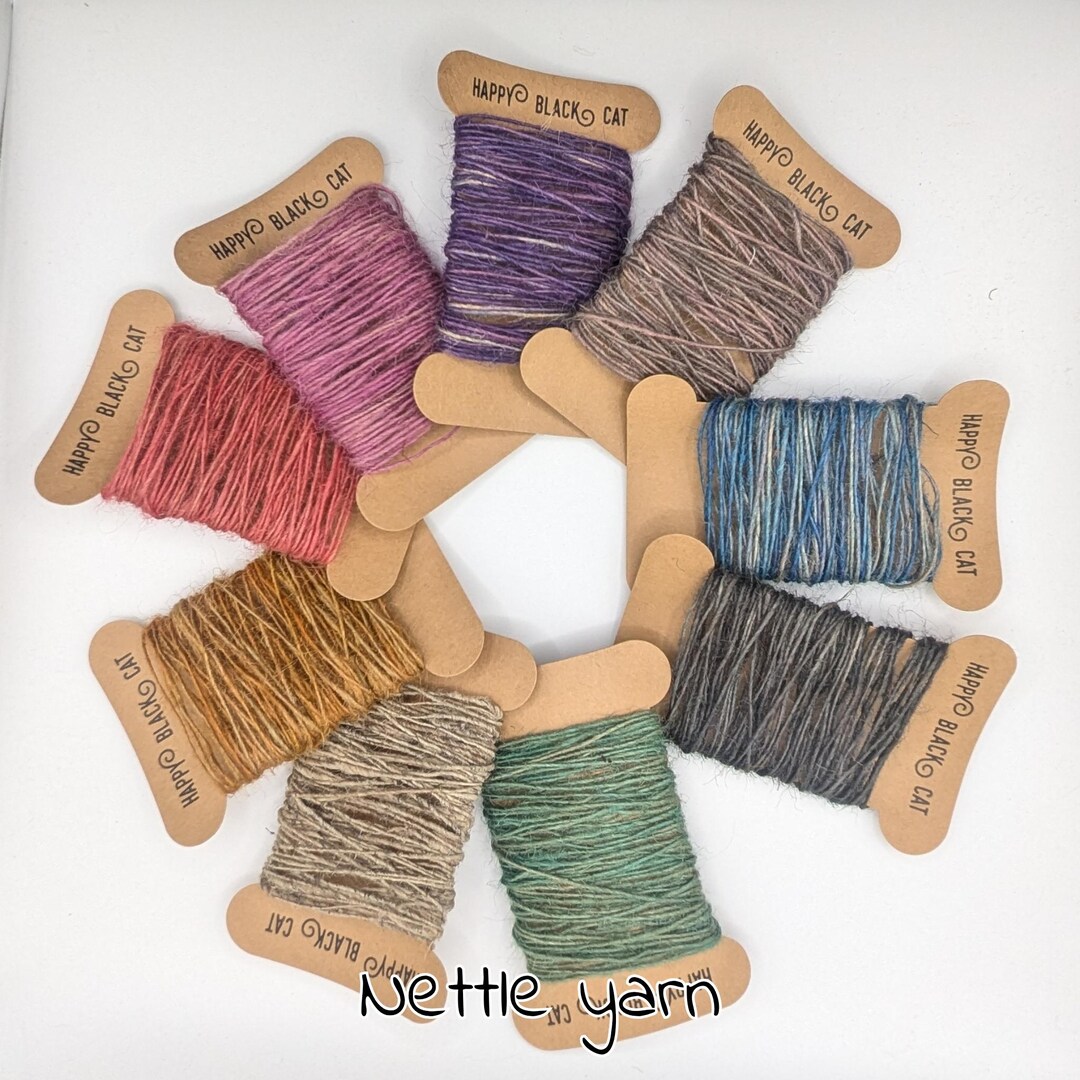 NETTLE YARN by the Meter, Vegan Friendly, Dyed, Ethically Made ...
