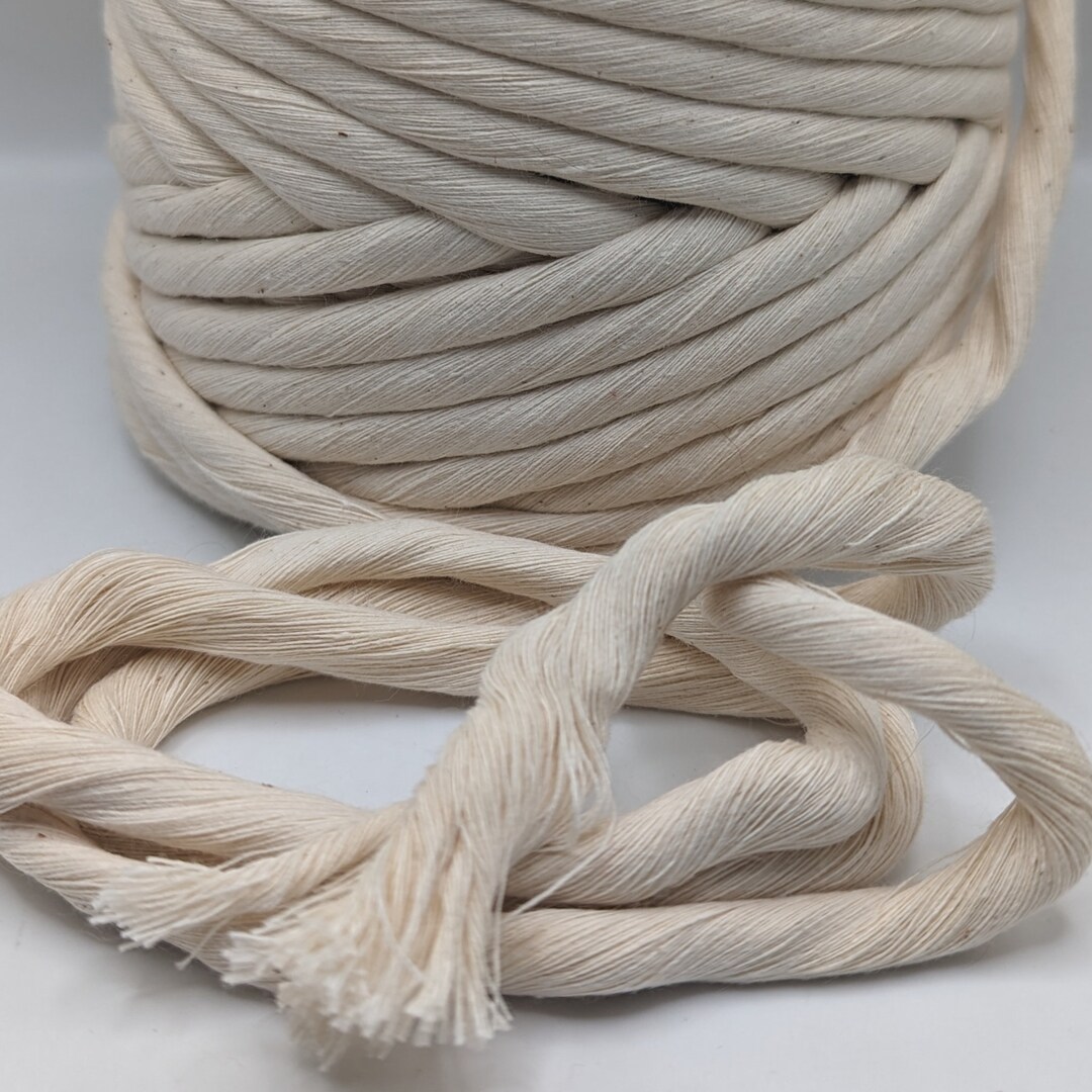 7mm STRING 100% Recycled Cotton Dyed SINGLE TWIST, Sold per 5 Meter ...