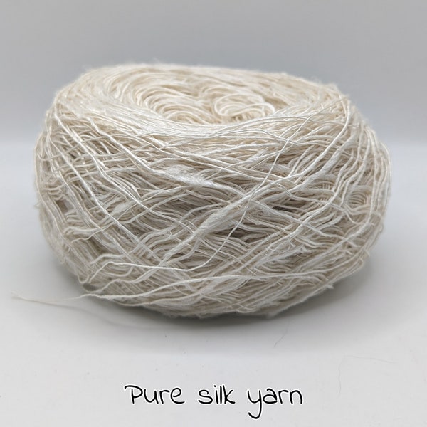 Pure Silk Yarn - Etsy