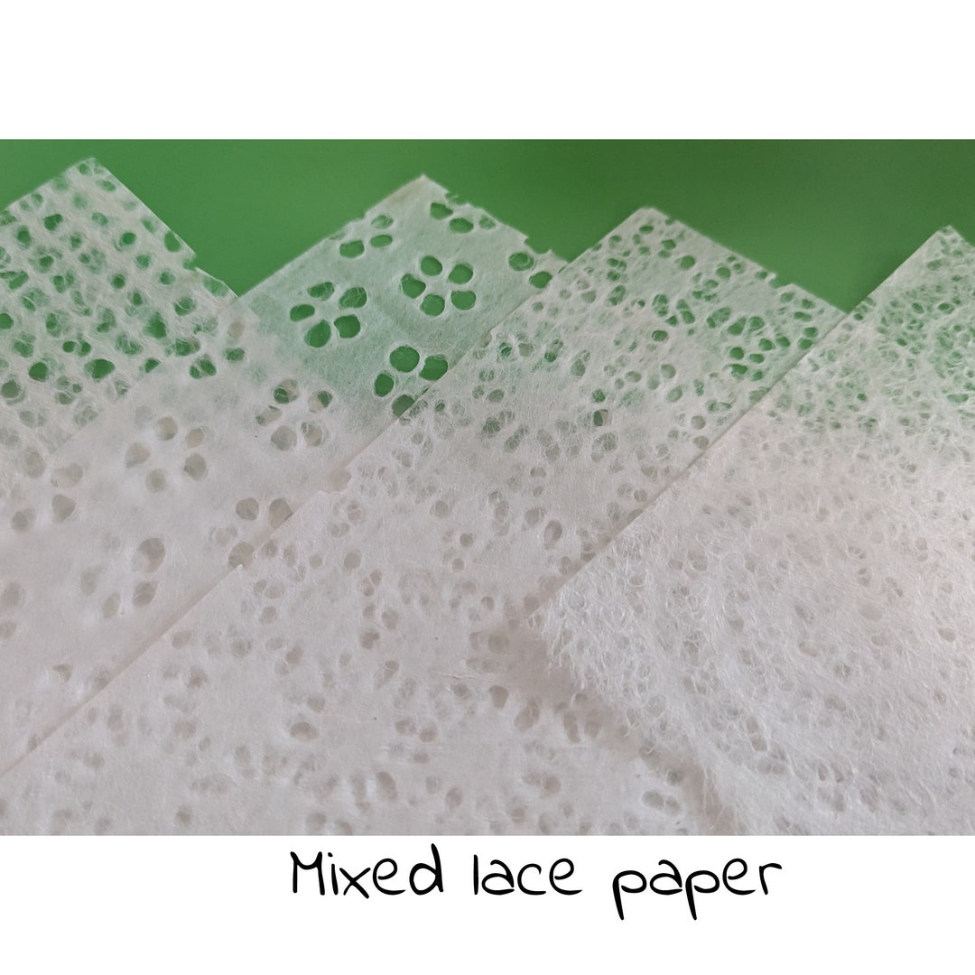 WHITE LACE PAPER, White Rice Paper, Washi Paper, Great for Scrapbooks ...