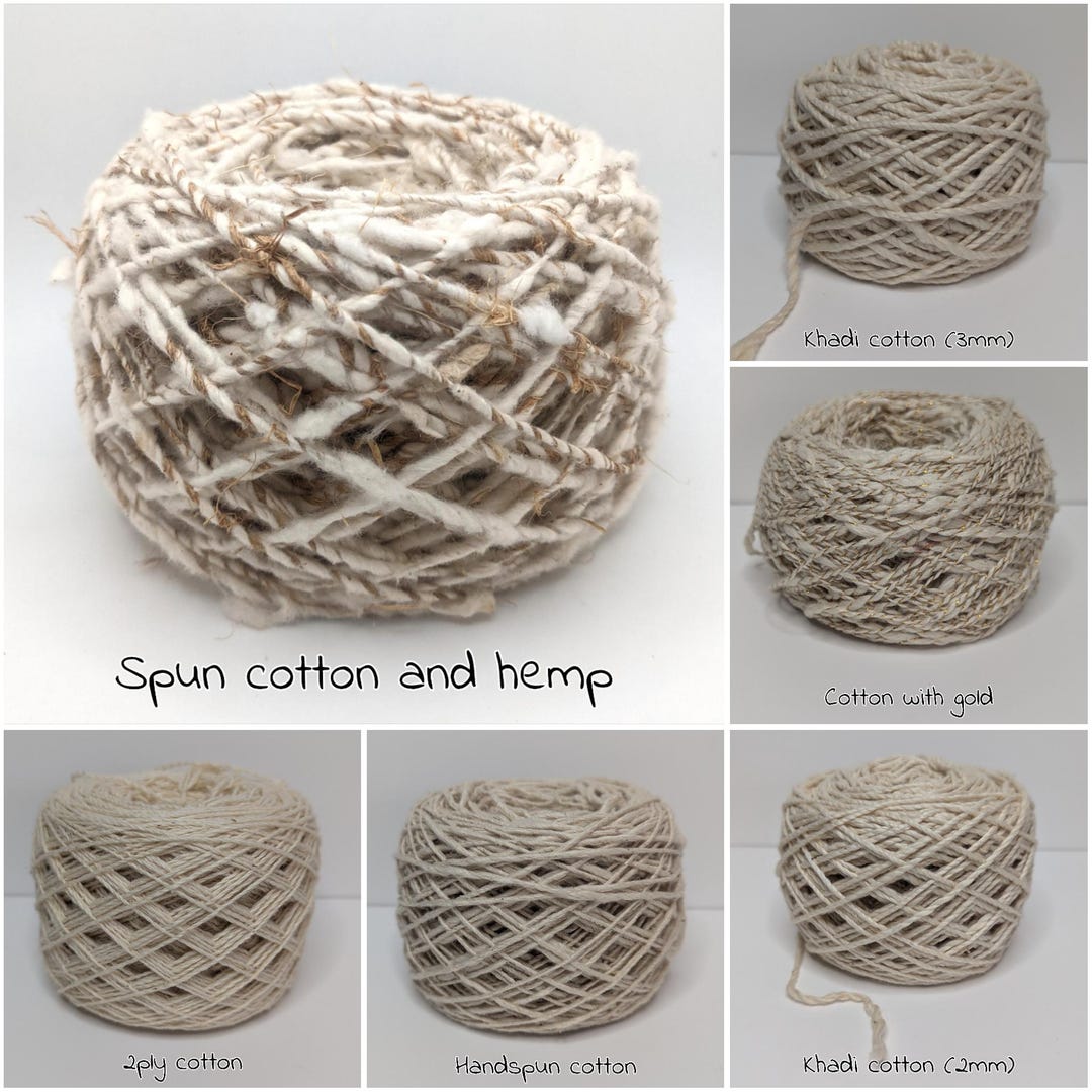 SPUN COTTON YARNS, Khadi Cotton and Cotton With Hemp and Wool, From 1m ...