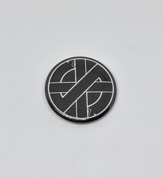 1.5 Handmade CRASS Logo Pinback Button Punk Pin | Etsy