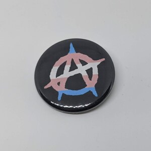 Handmade LGBT Anarchy Symbol 1.5" Pinback Buttons - Etsy