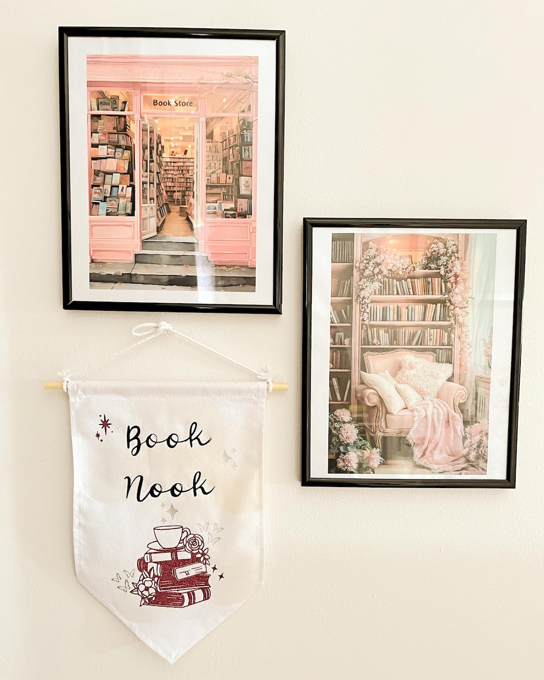 Book Nook Reading Corner Banner Flag Bunting Wall Hanging | Cosy Decor ...