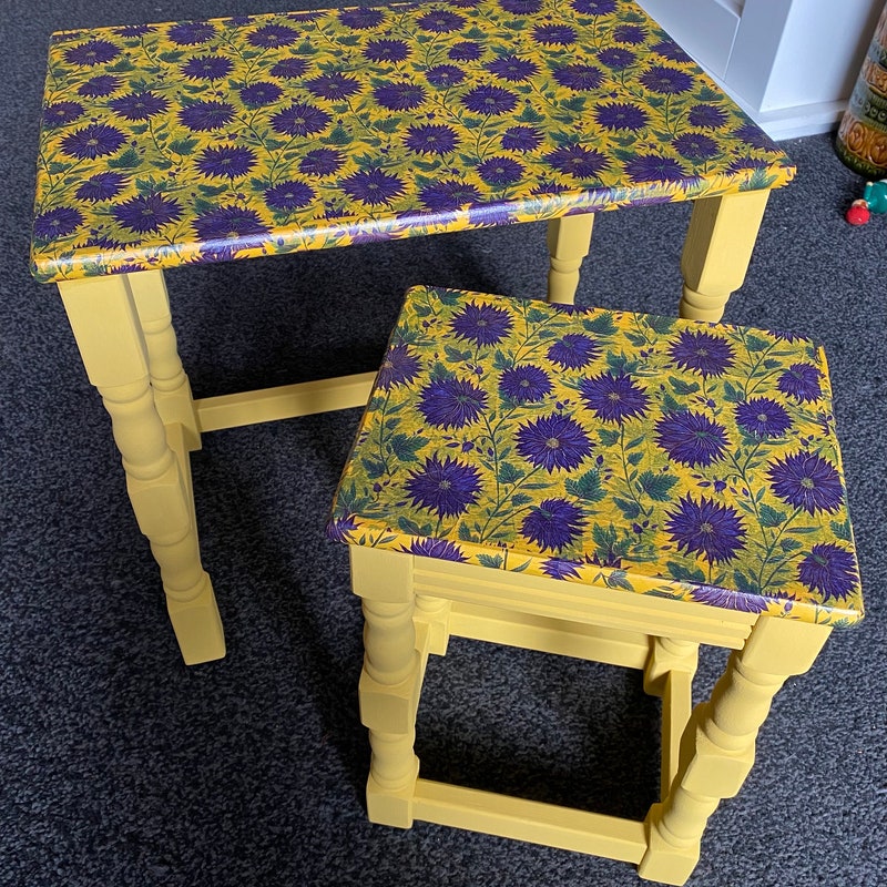 Upcycled Side Table - Etsy UK