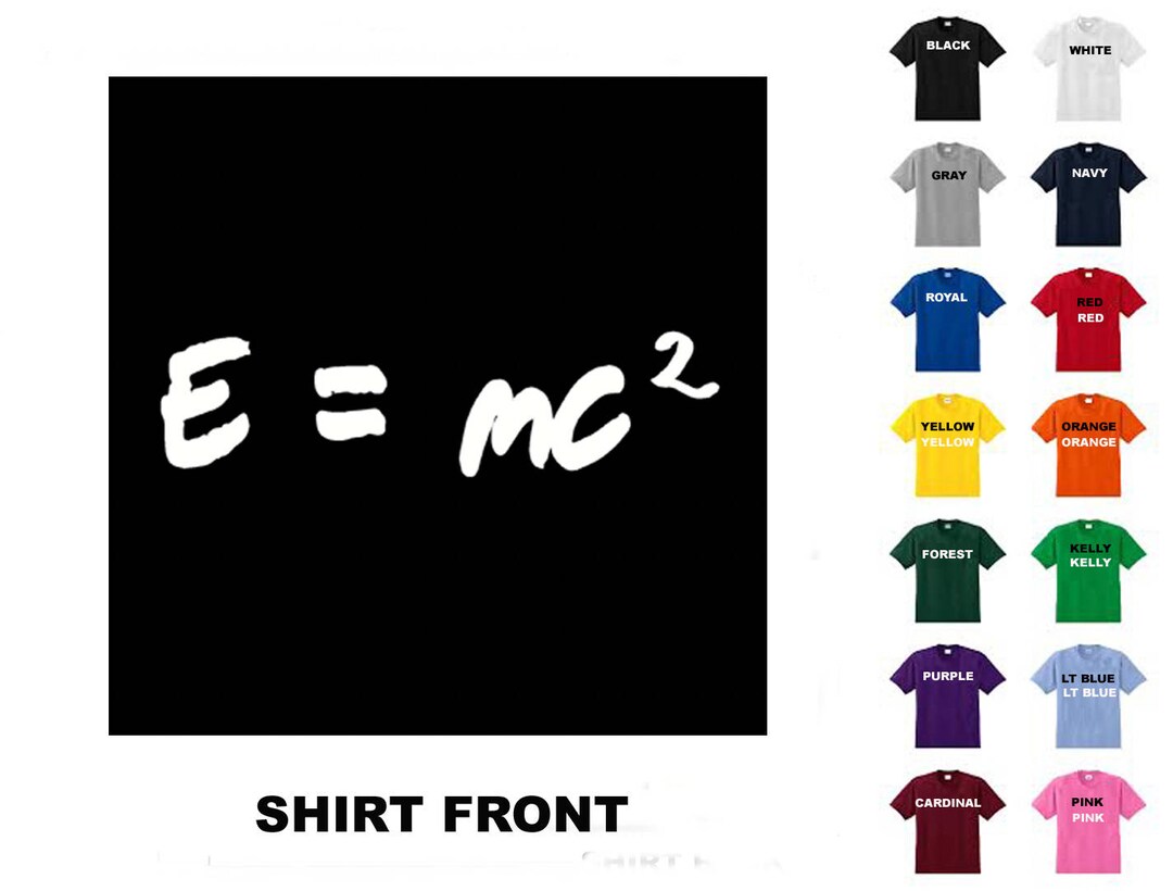 E=MC2 #1 T-shirt Free Shipping - Etsy