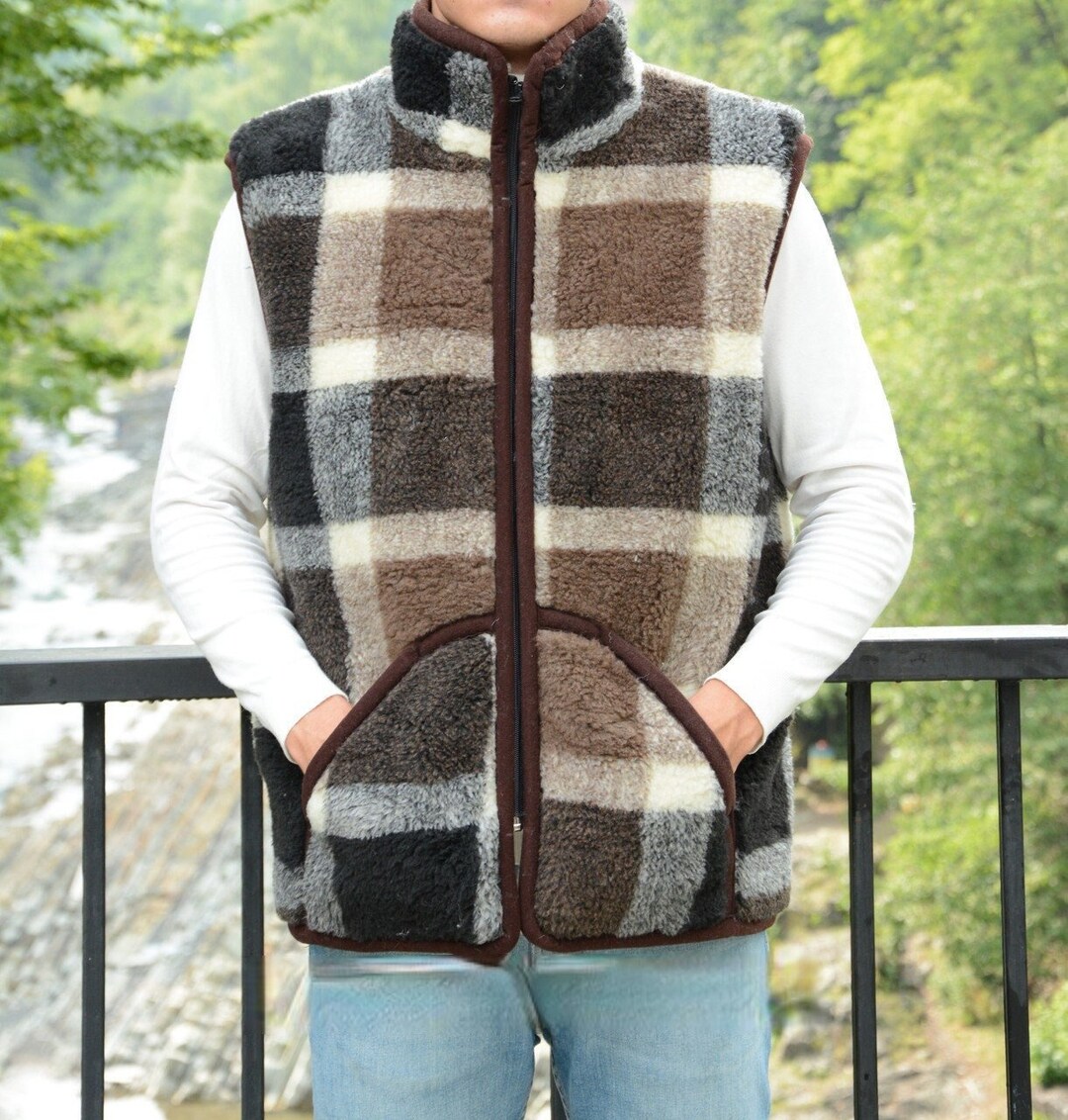 Ukrainian Wool Vest, Unisex, Made in Ukraine - Etsy