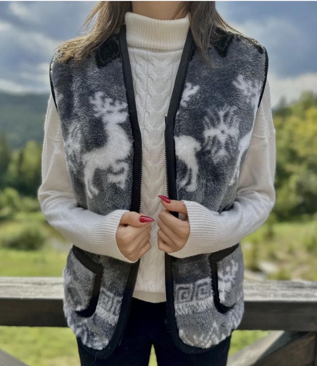 Ukrainian Wool Vest, Unisex Vest, Carpathian Hutsul Сlothes, Made in ...