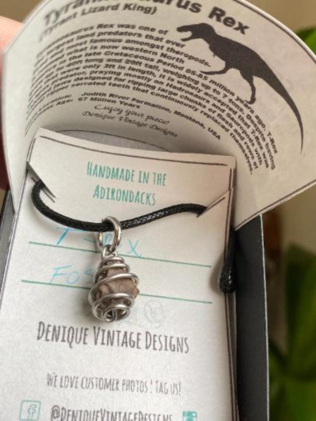 Genuine T Rex Tooth or Bone Wire Cage Pendant- Silver/steel/copper ...