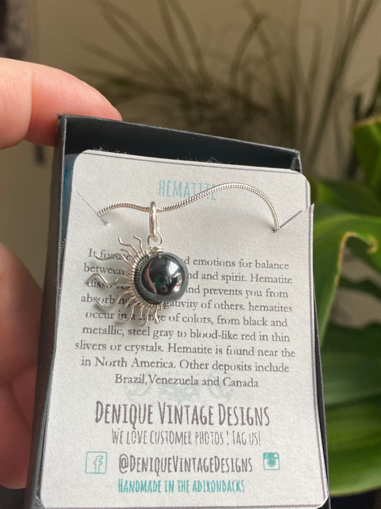 Hematite Sunburst Eclipse 2024 Wire Pendant Silver/steel/copper/bronze ...