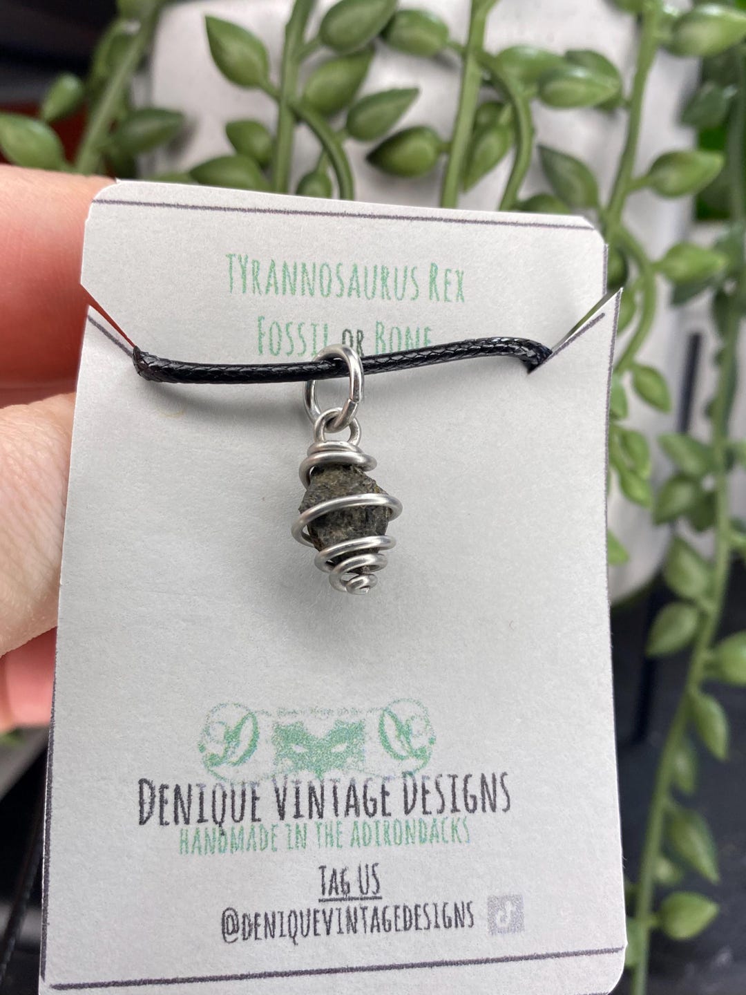 Genuine T Rex Tooth or Bone Wire Cage Pendant- Silver/steel/copper ...