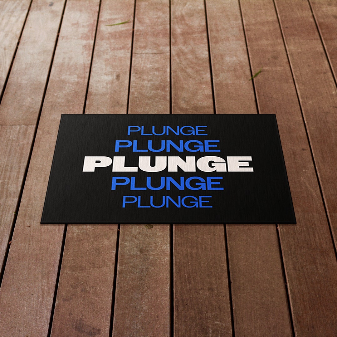 Bold Cold Plunge Drying Mat, Ice Bath Outdoor Rug, Cold Plunge ...