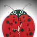 LADY BUG Pendulum Clock With Daisy Pendulum - Etsy