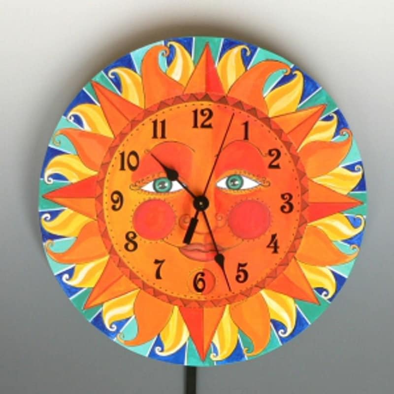 Sun Wall Clock - Etsy