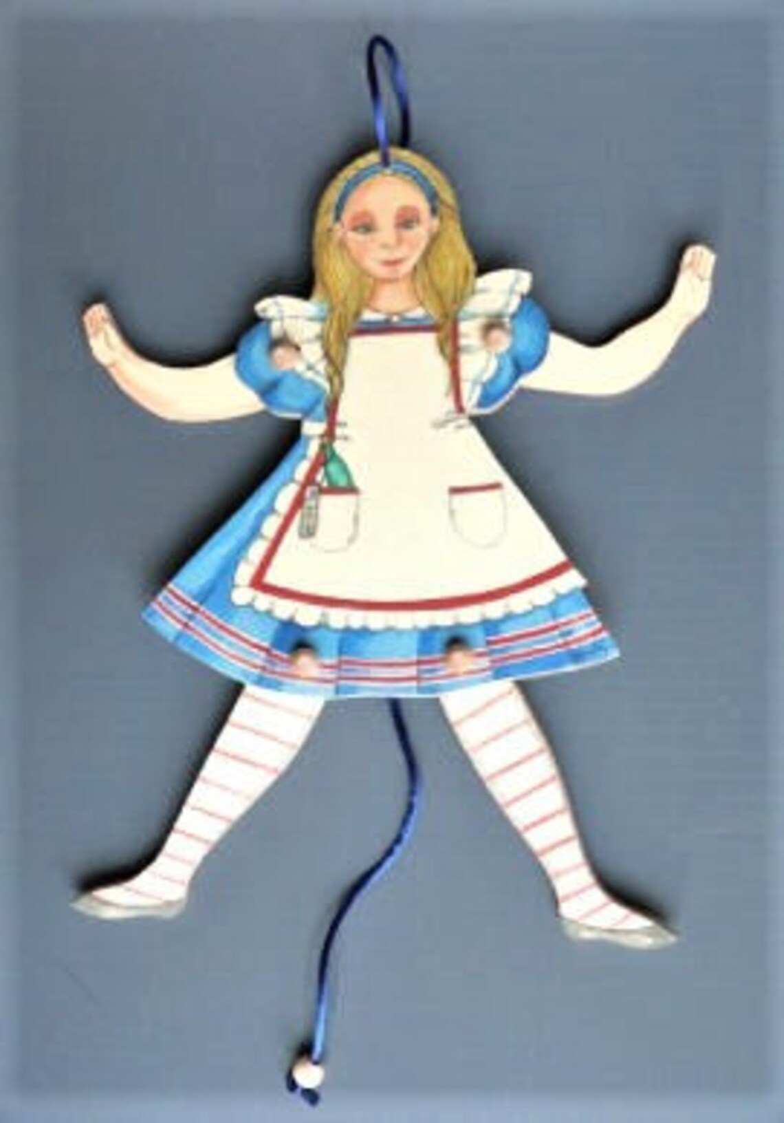 Alice in Wonderland Jumping Jack Puppet Pull Toy Puppet - Etsy