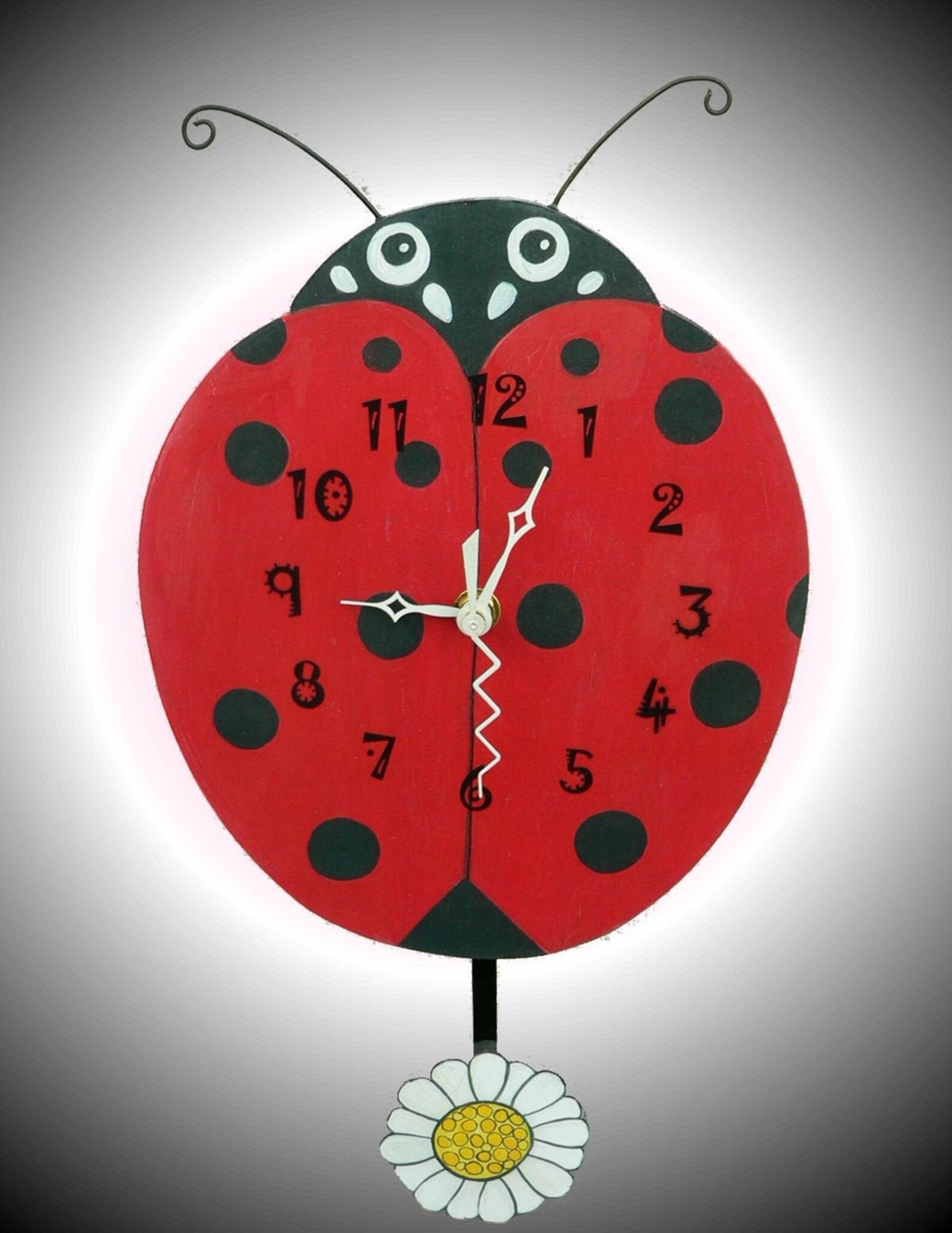 LADY BUG Pendulum Clock With Daisy Pendulum - Etsy