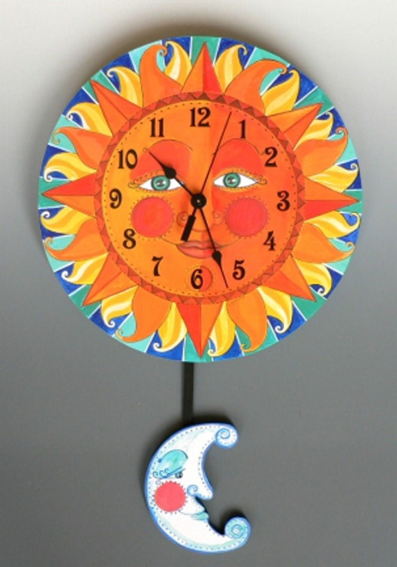 Sun Face Clock Without Hands