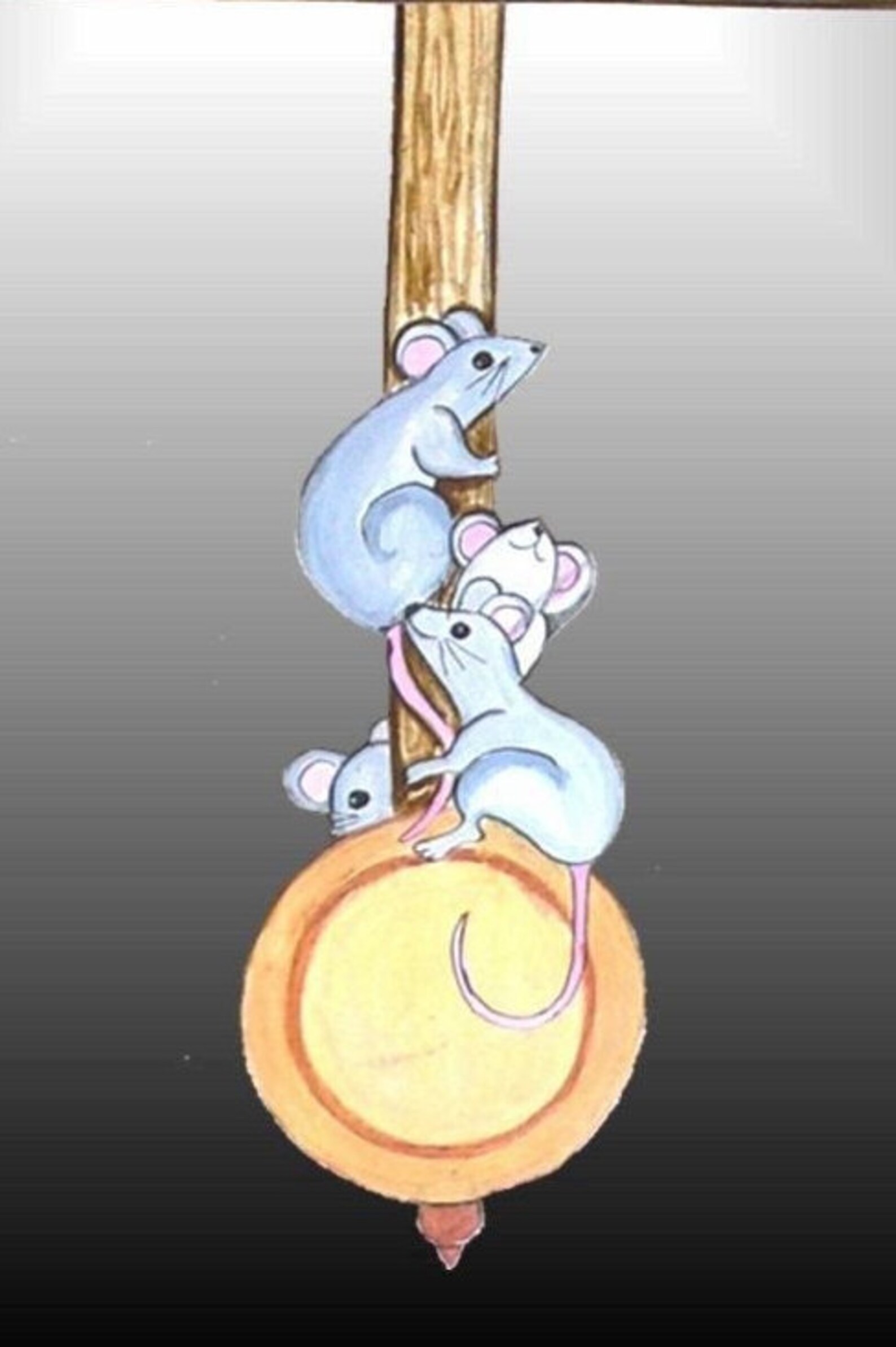Hickory Dickory Dock Clock, Nursery Rhyme Pendulum Clock With Mice ...