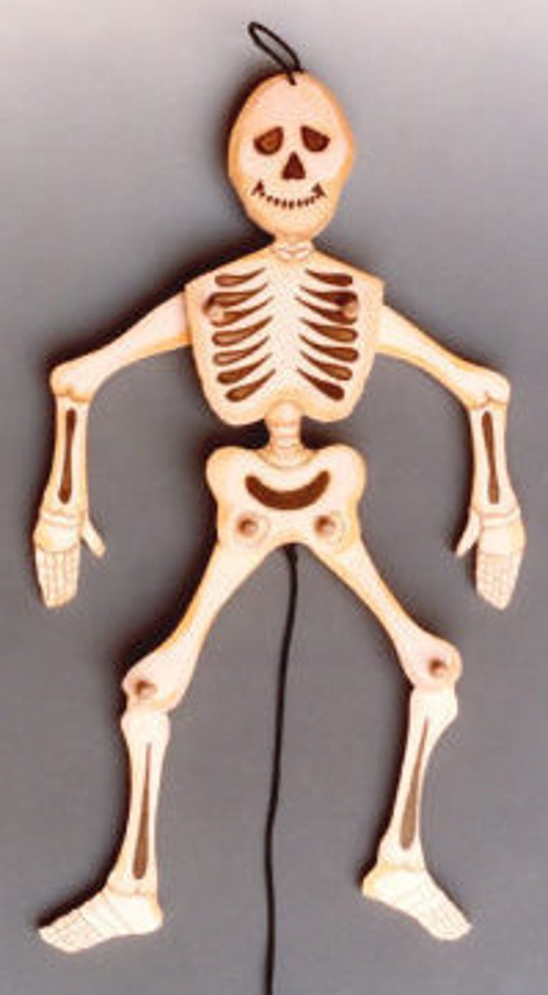 Halloween Dancing Skeleton Jumping Jack Pull String Puppet - Etsy