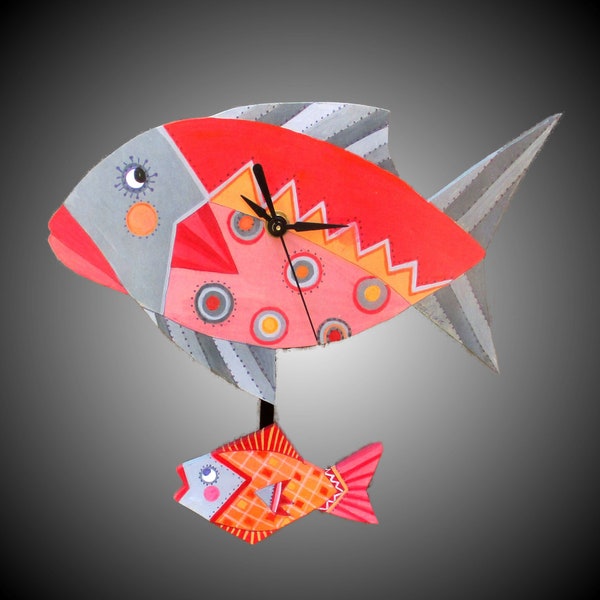 Fish Clock - Etsy