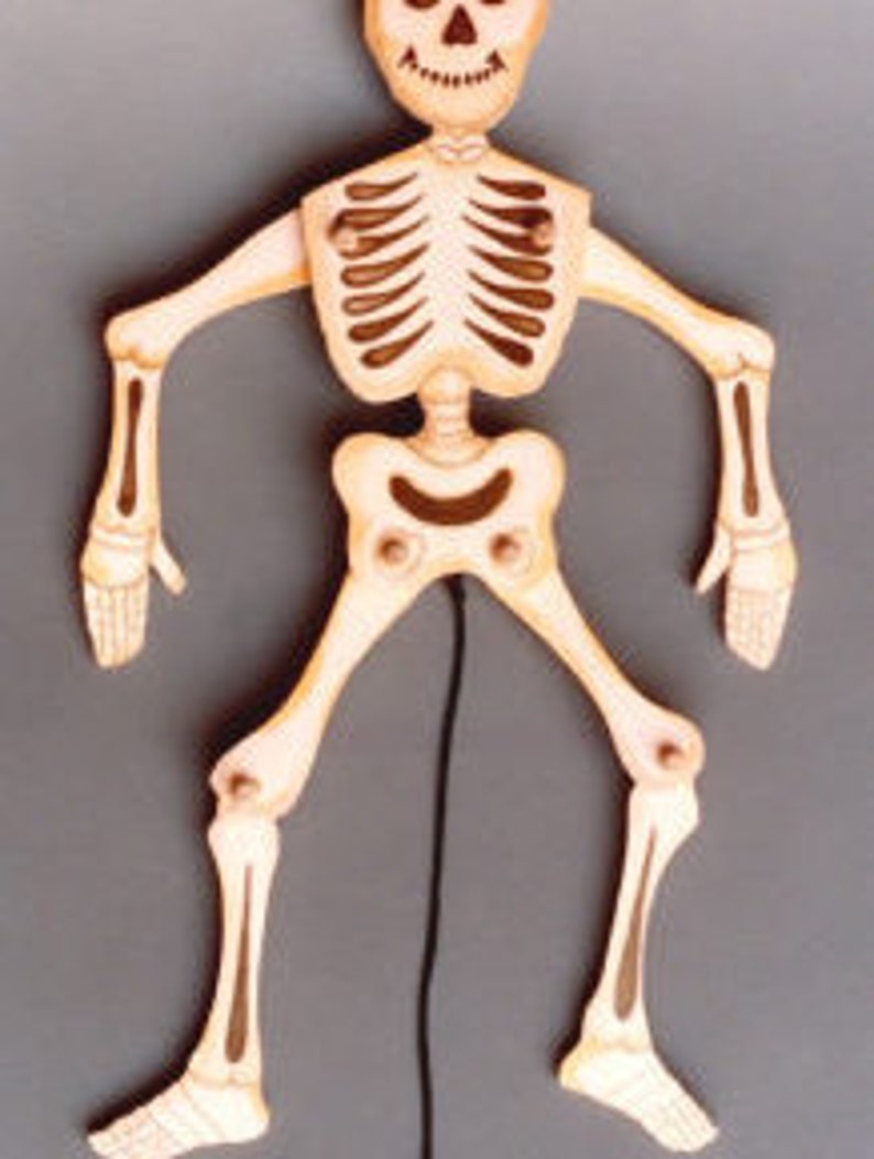 Halloween Dancing Skeleton Jumping Jack Pull string puppet | Etsy