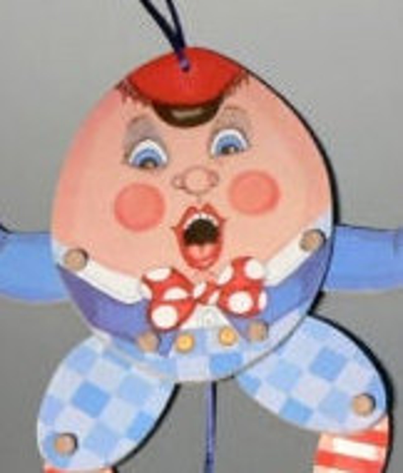 Humpty Dumpty Jumping Jack Wood Pull Puppet Toy Kids Room - Etsy