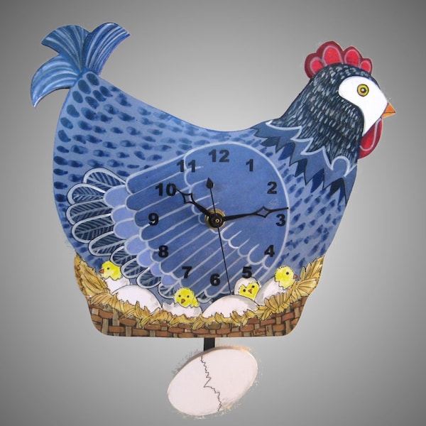 Chicken Chick Clock - Etsy