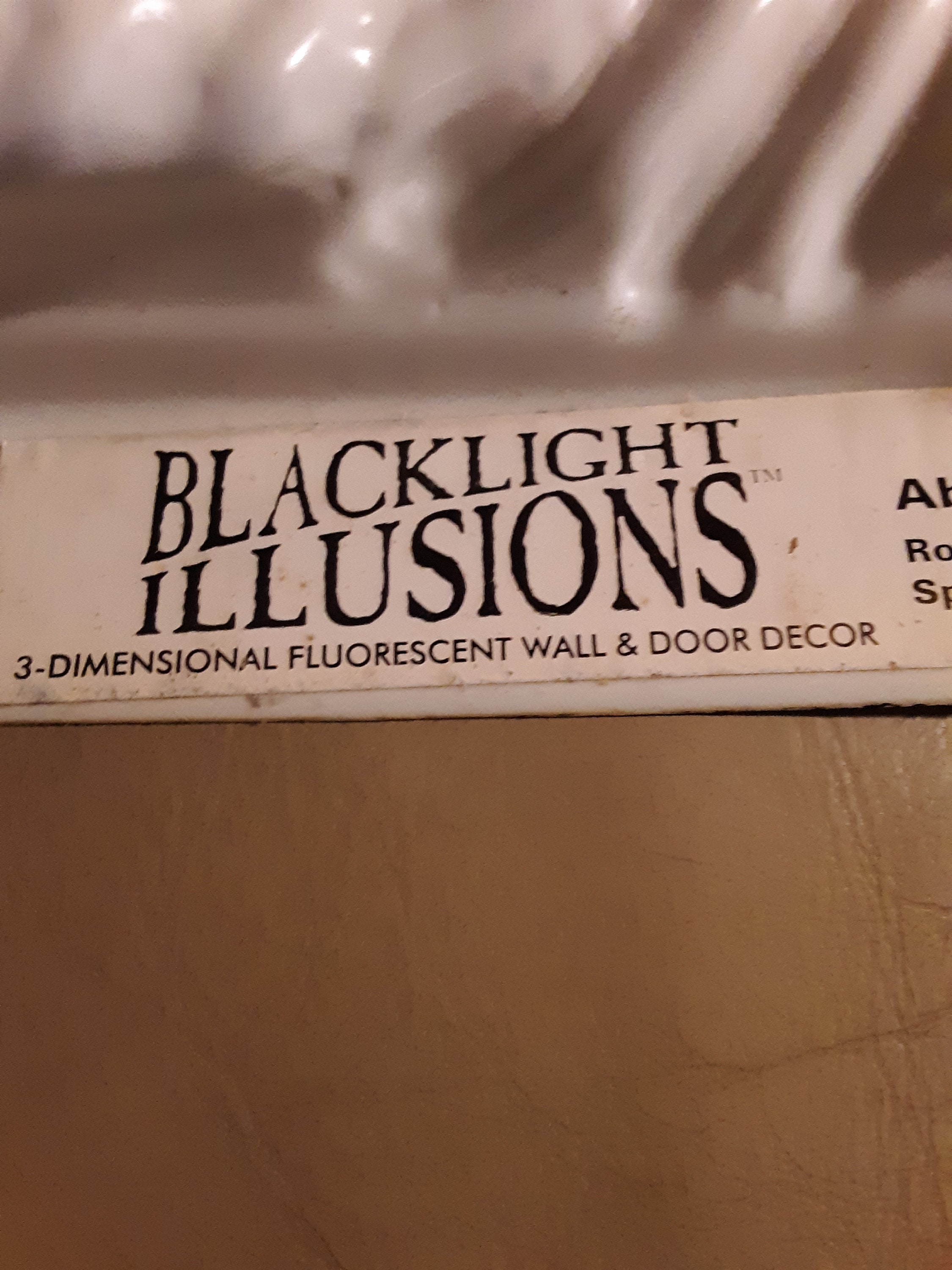 Artist Richard Marino 3D Black Light Picture Illusions Halloween Decor ...