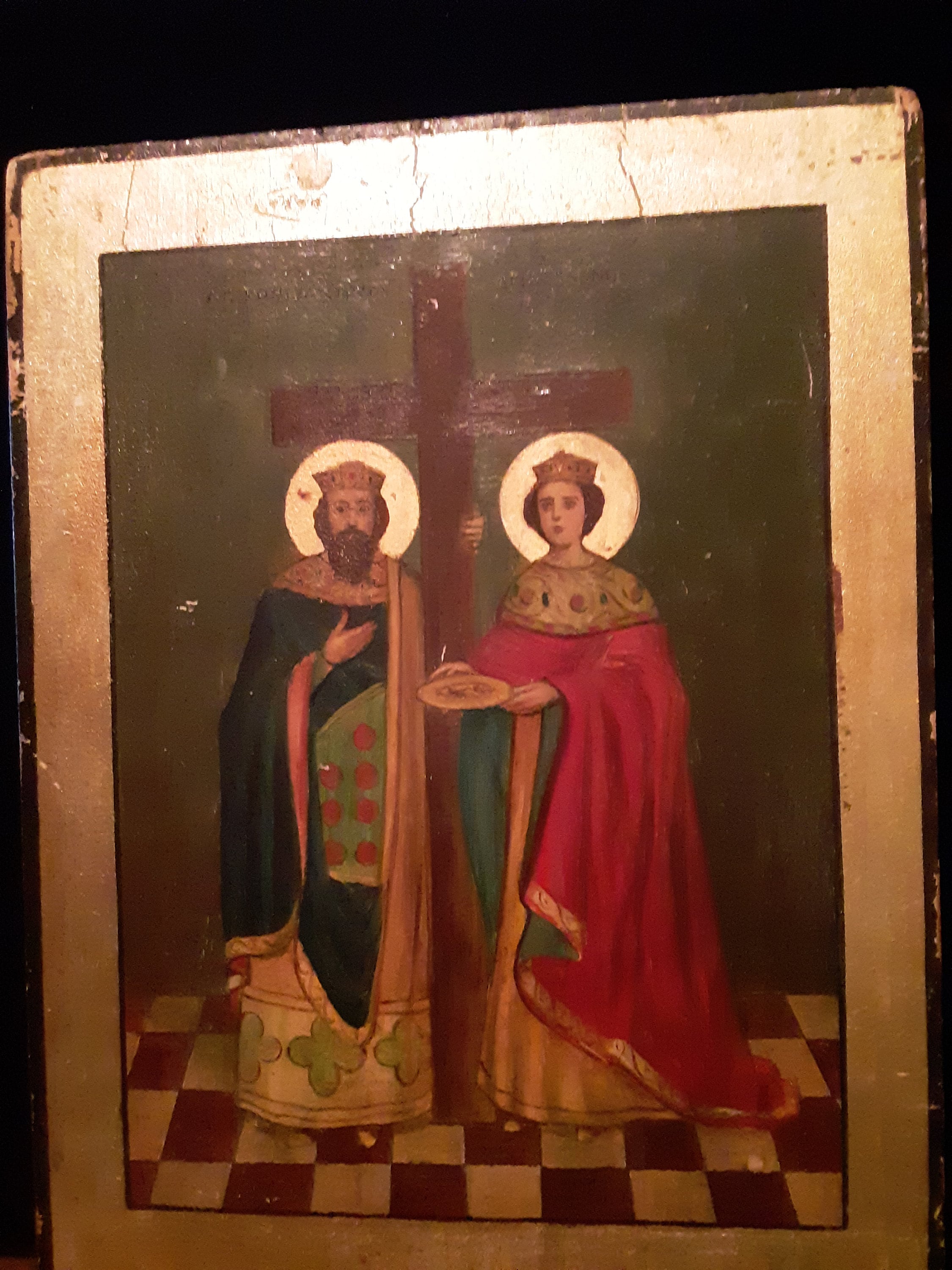 Antique Greek Byzantine Icon Saint Constantine and Saint Helena - Etsy