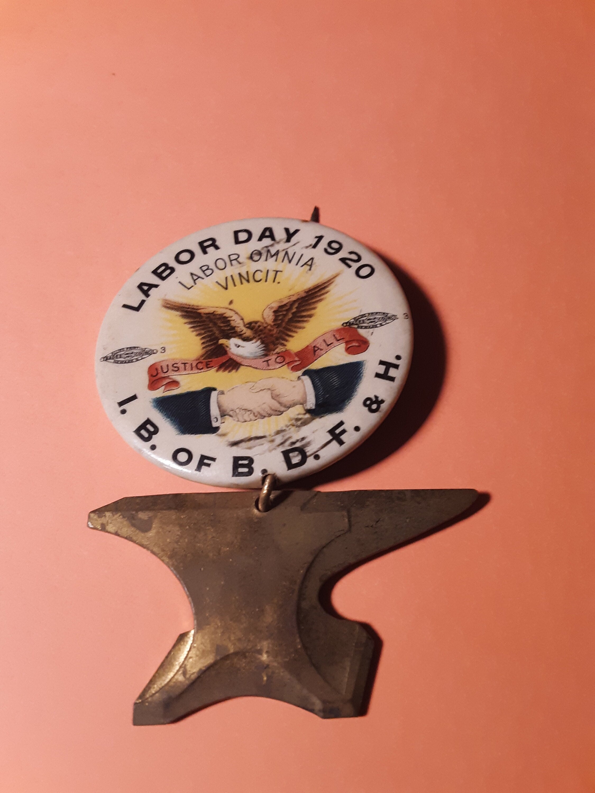 Metal/celluloid 1920 LABOR DAY Pin - Etsy