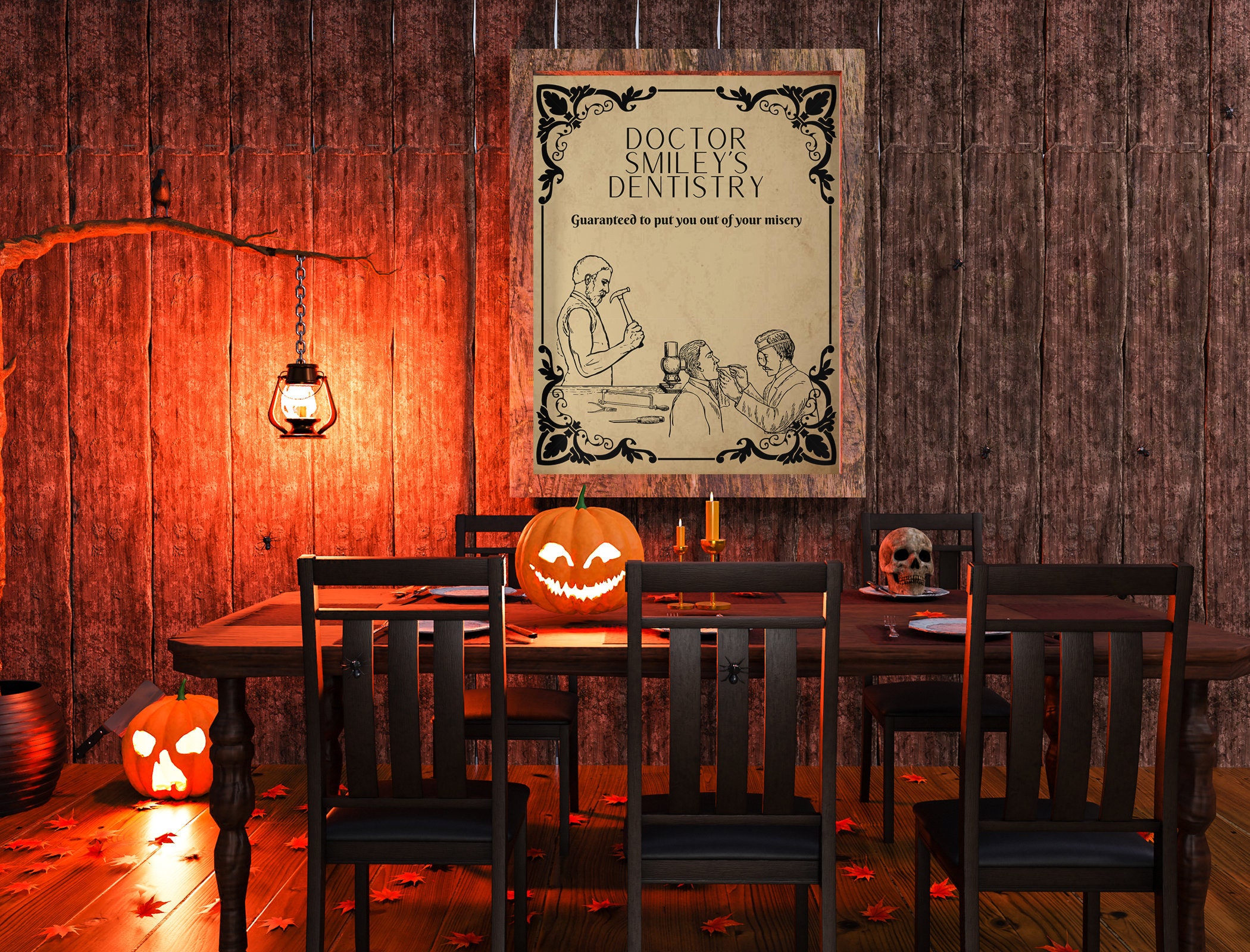 Set of 4 Halloween Instant Download, Halloween Party Signs, Scary Signs ...