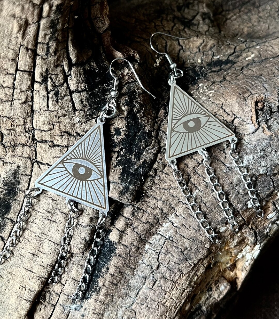 Eye of Providence Earrings Pyramid Earrings Pyramid Jewelry - Etsy