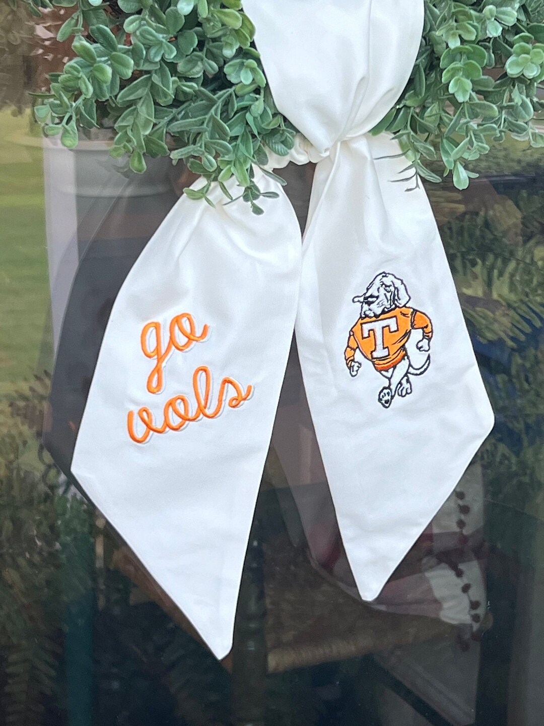Smokey Wreath Sash | College Football Wreath Sash | Football Decor ...