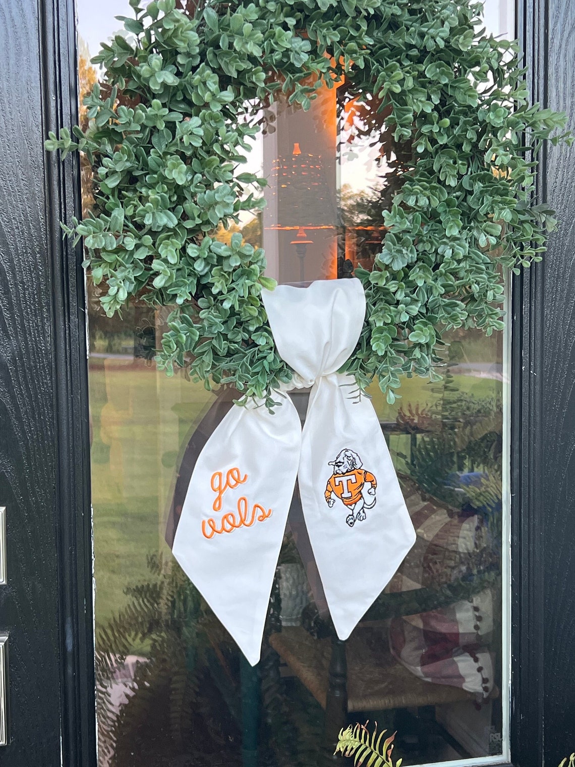 Smokey Wreath Sash | College Football Wreath Sash | Football Decor ...