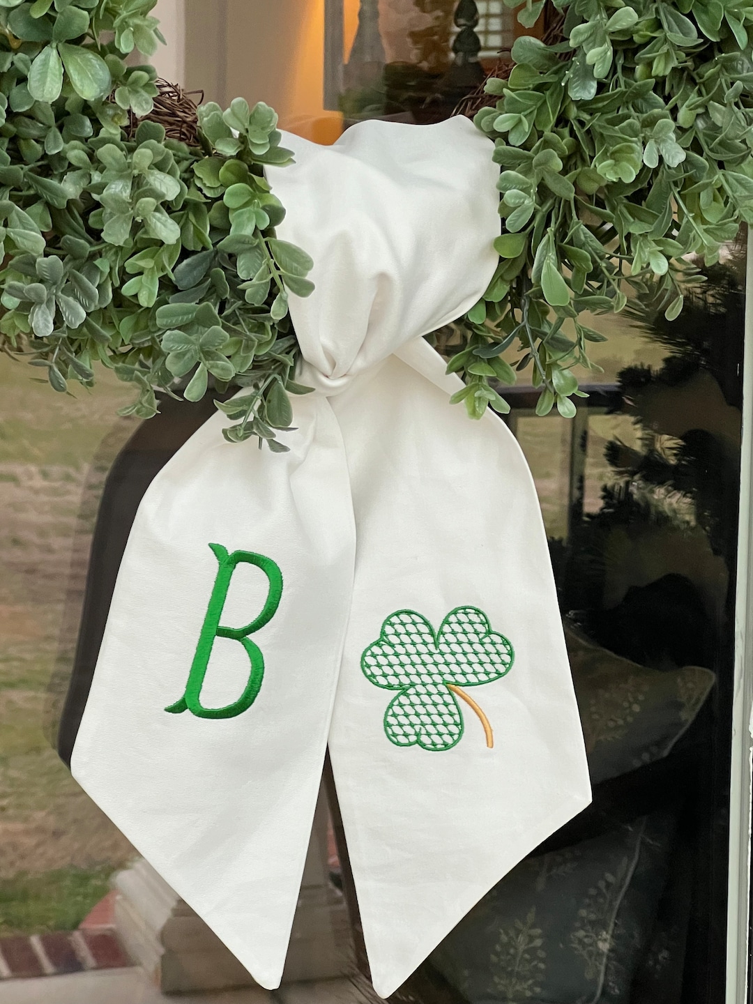 Shamrock Wreath Sash | St. Patrick’s Day Wreath Sash | Chic Shamrock ...